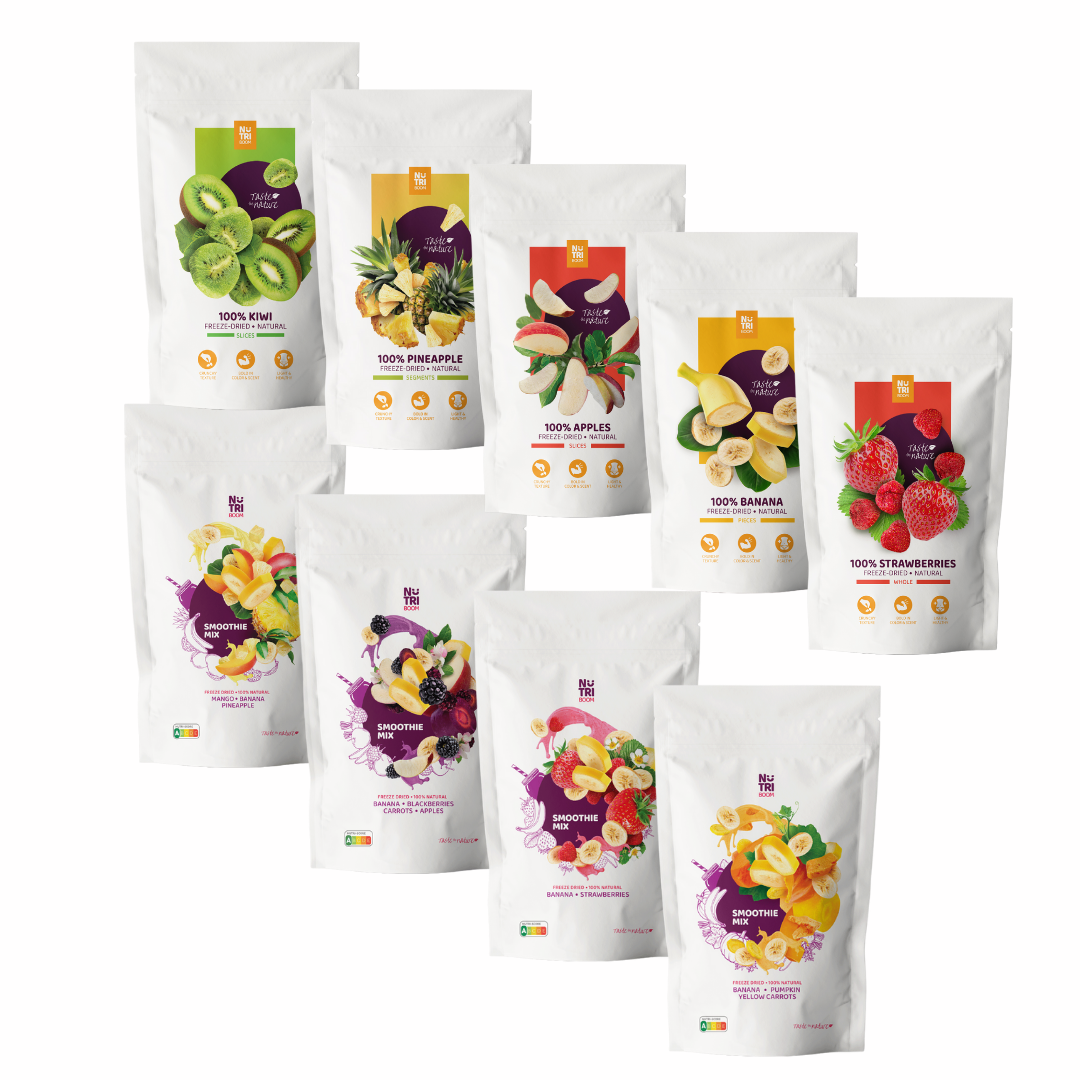 Starter Box - 4 freeze dried smoothie mix, 5 freeze dried snacks from ...